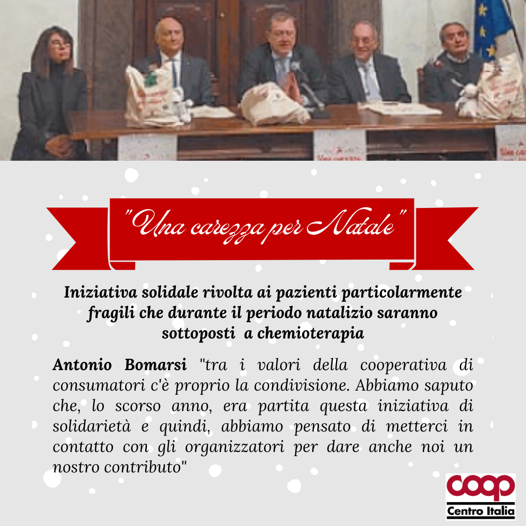 Coop centro Italia e Acqua Rocchetta portano "Una carezza per Natale" in ospedale - Legacoop Umbria
