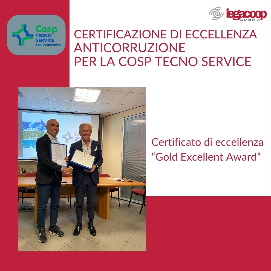 COSP RICEVE LA CERTIFICAZIONE DI ECCELLENZA PER LE PRATICHE ...